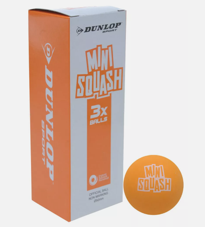 Dunlop Squash Ball Fun Mini Orange 3 Ball Pack – The Racquet Shop