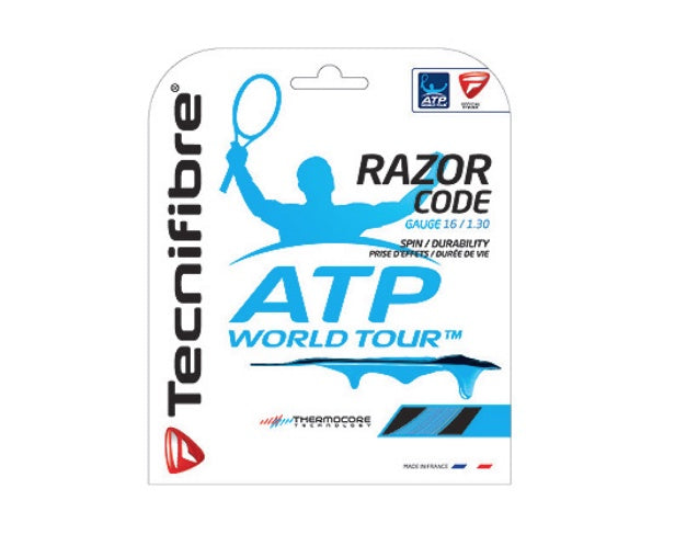 Tecnifibre Razor Code Tennis String Set of Blue 16g 1.3mm – The Racquet ...