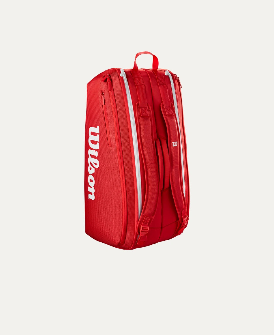 Wilson Super Tour Wilson Red 9 PK 2025 Red – The Racquet Shop