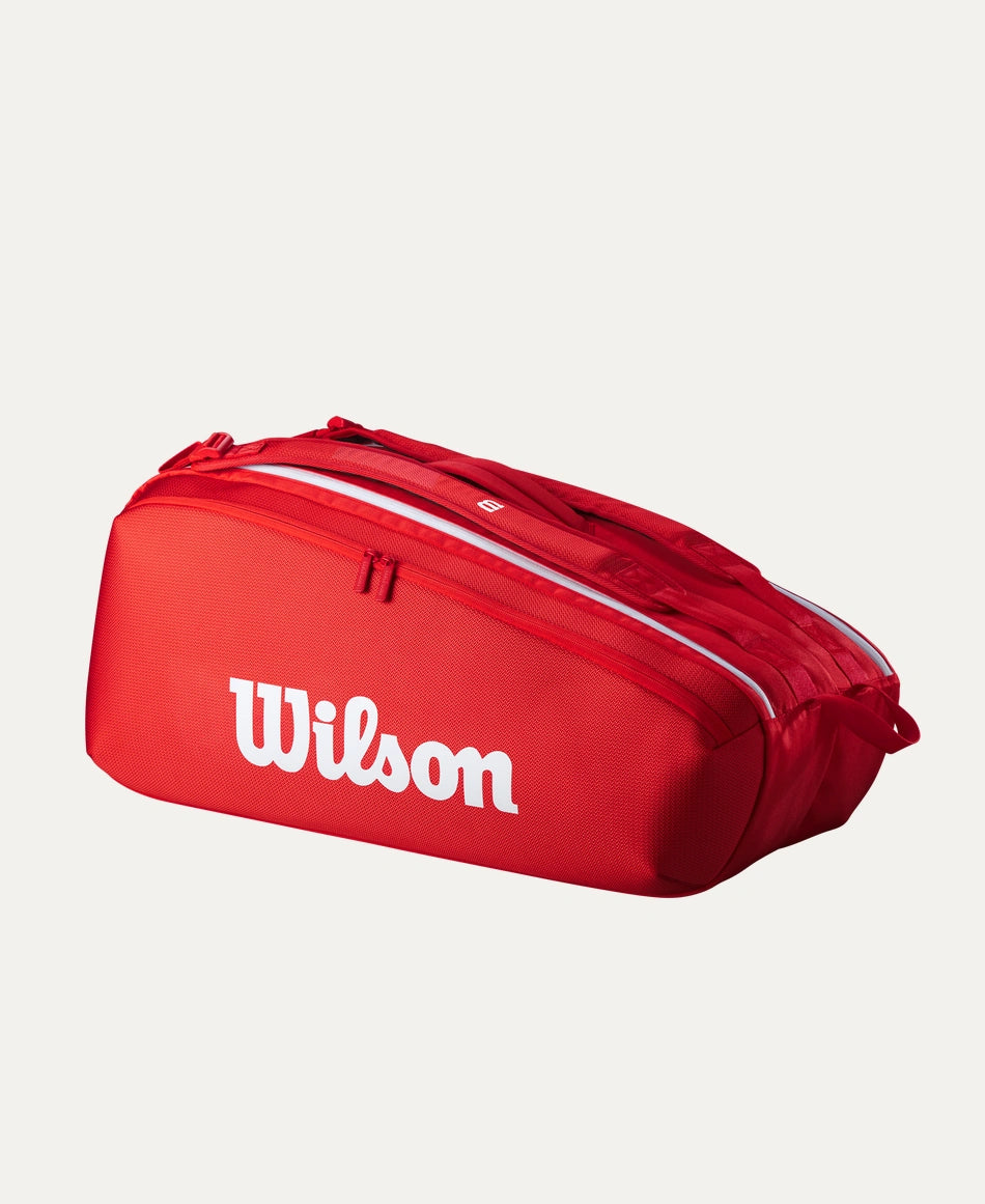 Wilson Super Tour Wilson Red 9 PK 2025 Red – The Racquet Shop