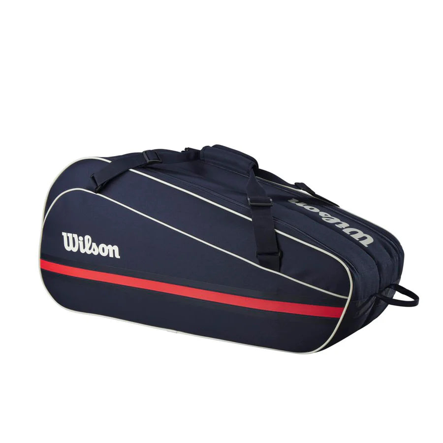 Wilson 6PK Team Racket Bag 2025 Navy – The Racquet Shop
