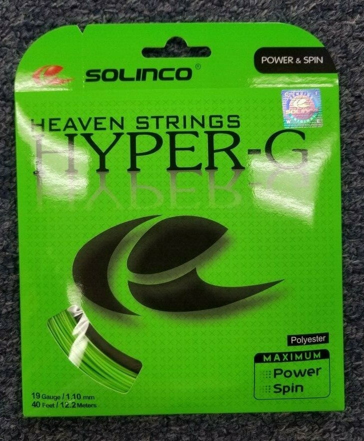 Solinco Hyper-G Tennis String Set of Green 19g 1.10 – The Racquet Shop