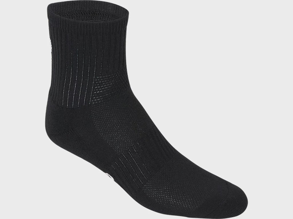 Asics Pace QTR Sock Triple Black – The Racquet Shop