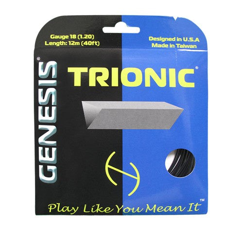 Genesis Trionic Tennis String Set of Black 18g 1.2mm – The Racquet Shop